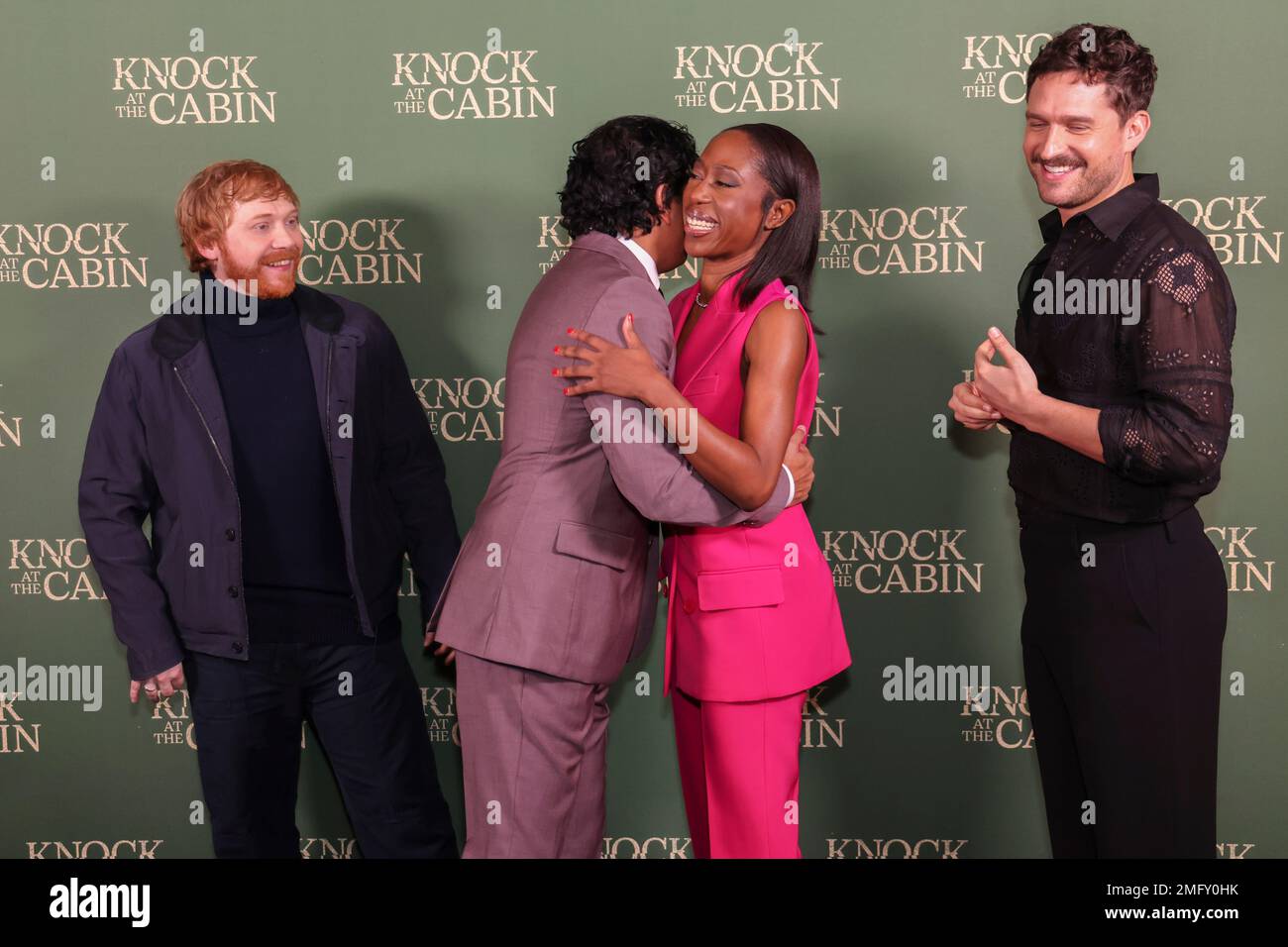 Rupert Grint, from left, director M. Night Shyamalan, Nikki Amuka-Bird ...
