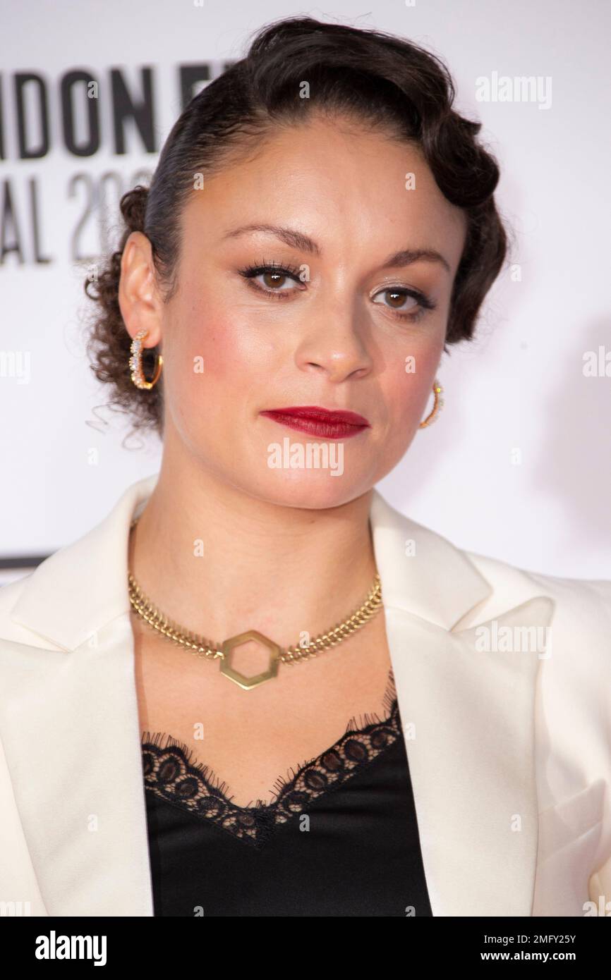 Actor Rochenda Sandall poses for photographers during the photo call ...