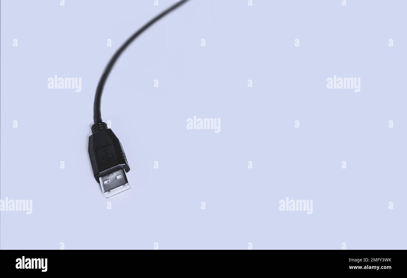 usb cable plug, on gray Stock Photo - Alamy