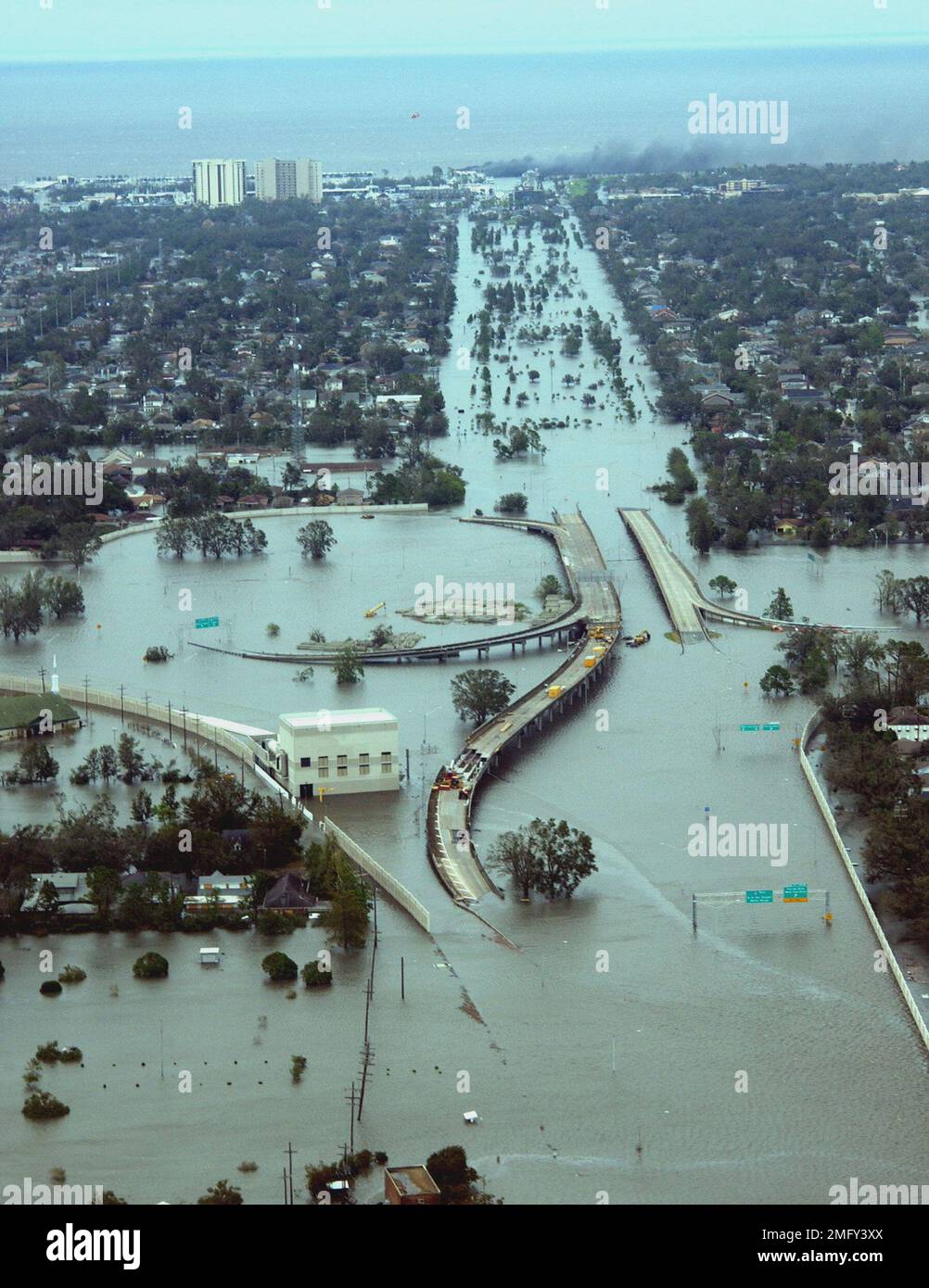 Damage and Rescue - 26-HK-329-7. Hurricane Katrina Stock Photo - Alamy