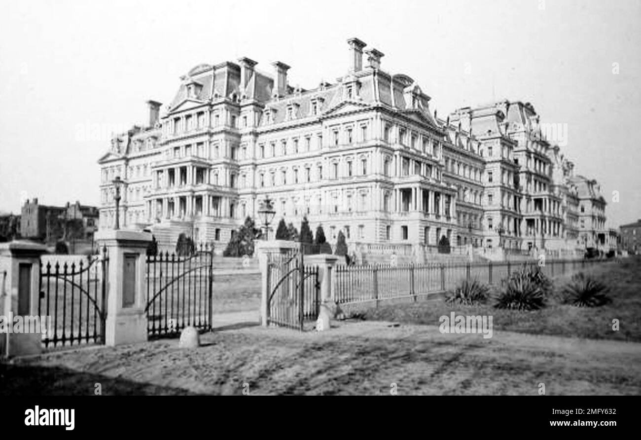 War and Navy Department, Washington DC, USA, Victorian period Stock ...