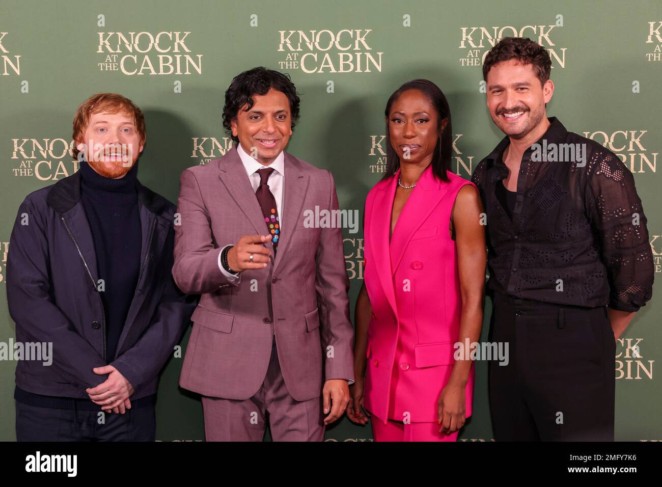 Rupert Grint, from left, director M. Night Shyamalan, Nikki Amuka-Bird ...