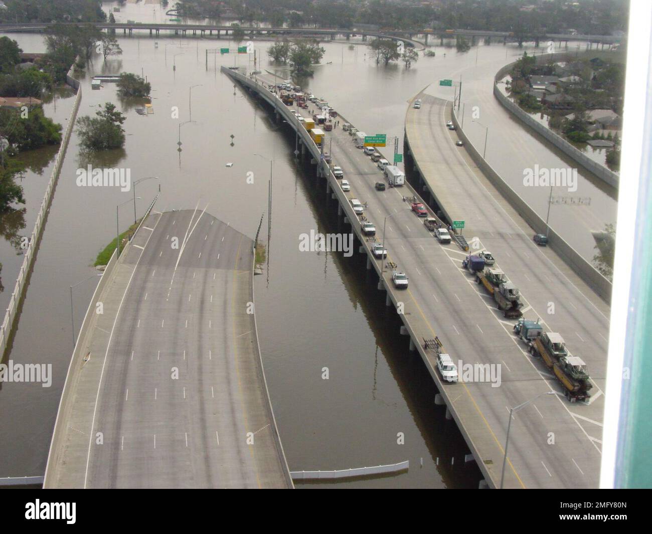 Aftermath - Aerial - 26-HK-330-87. Search and Rescue Operations I-10 6 ...