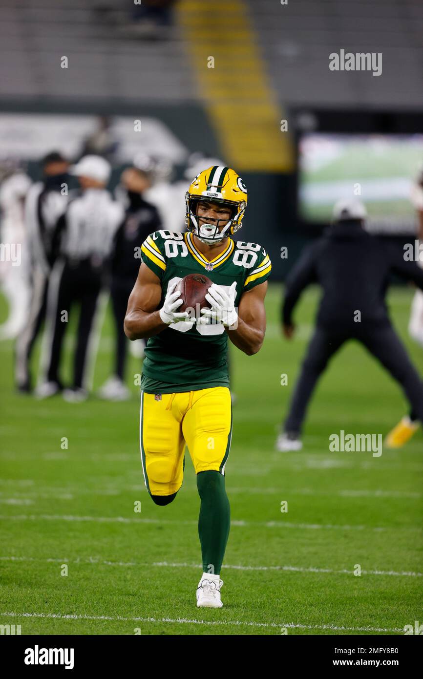 Green Bay Packers wide receiver Malik Taylor (86)before the game ...