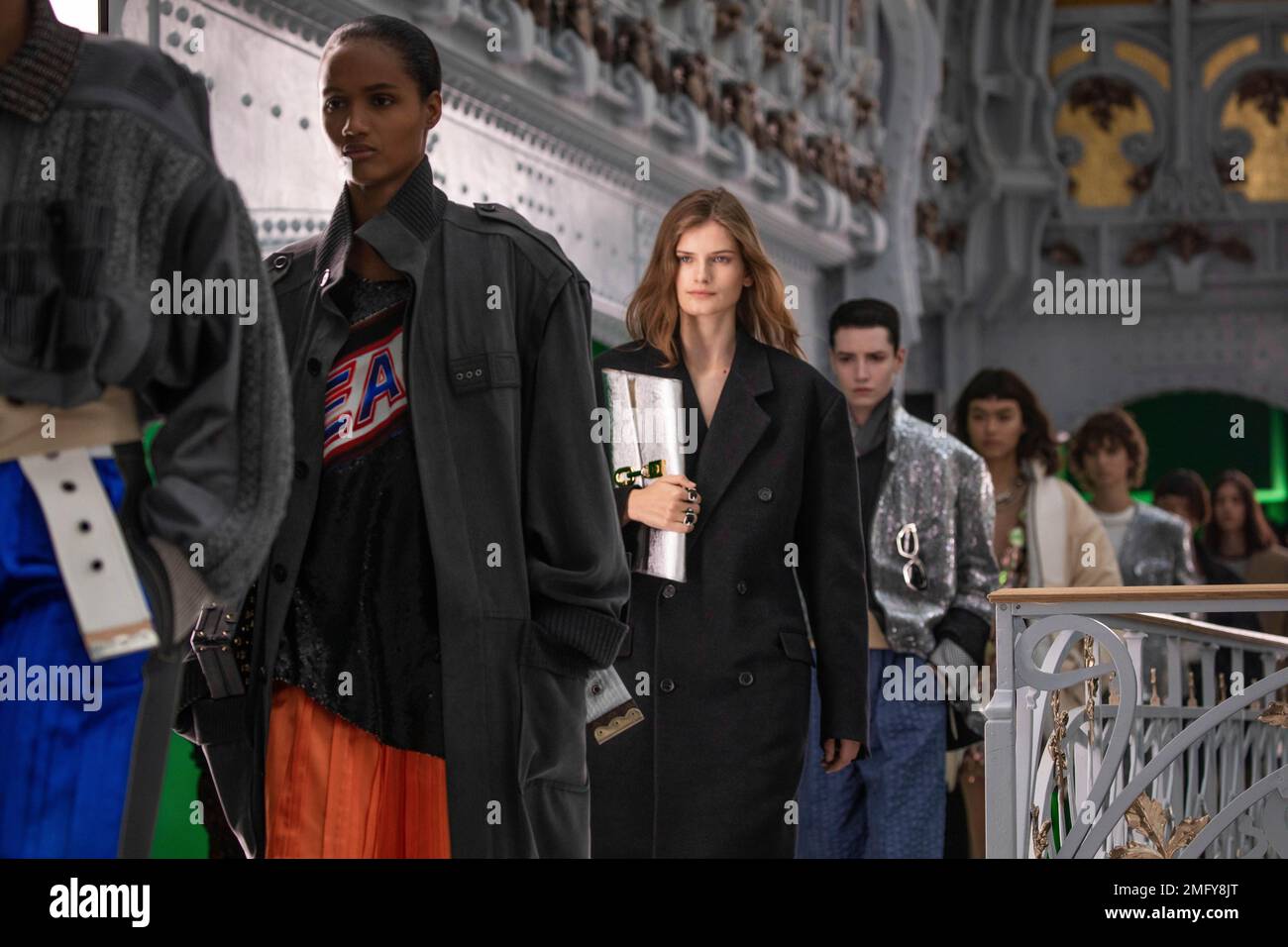 Models wear creations for the Louis Vuitton Spring-Summer 2021 fashion ...