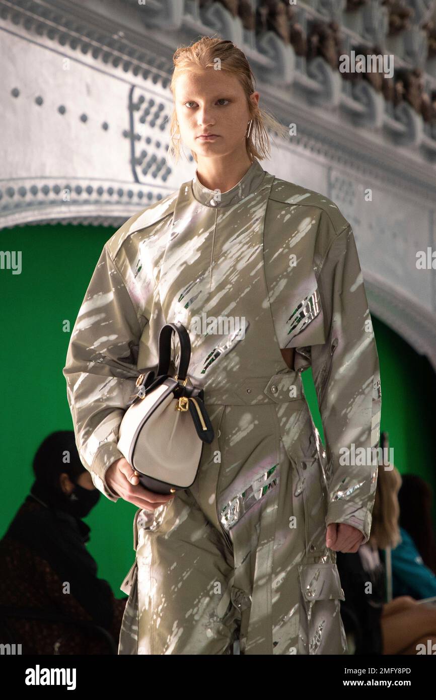 A model wears a creation for the Louis Vuitton Spring-Summer 2021 ...