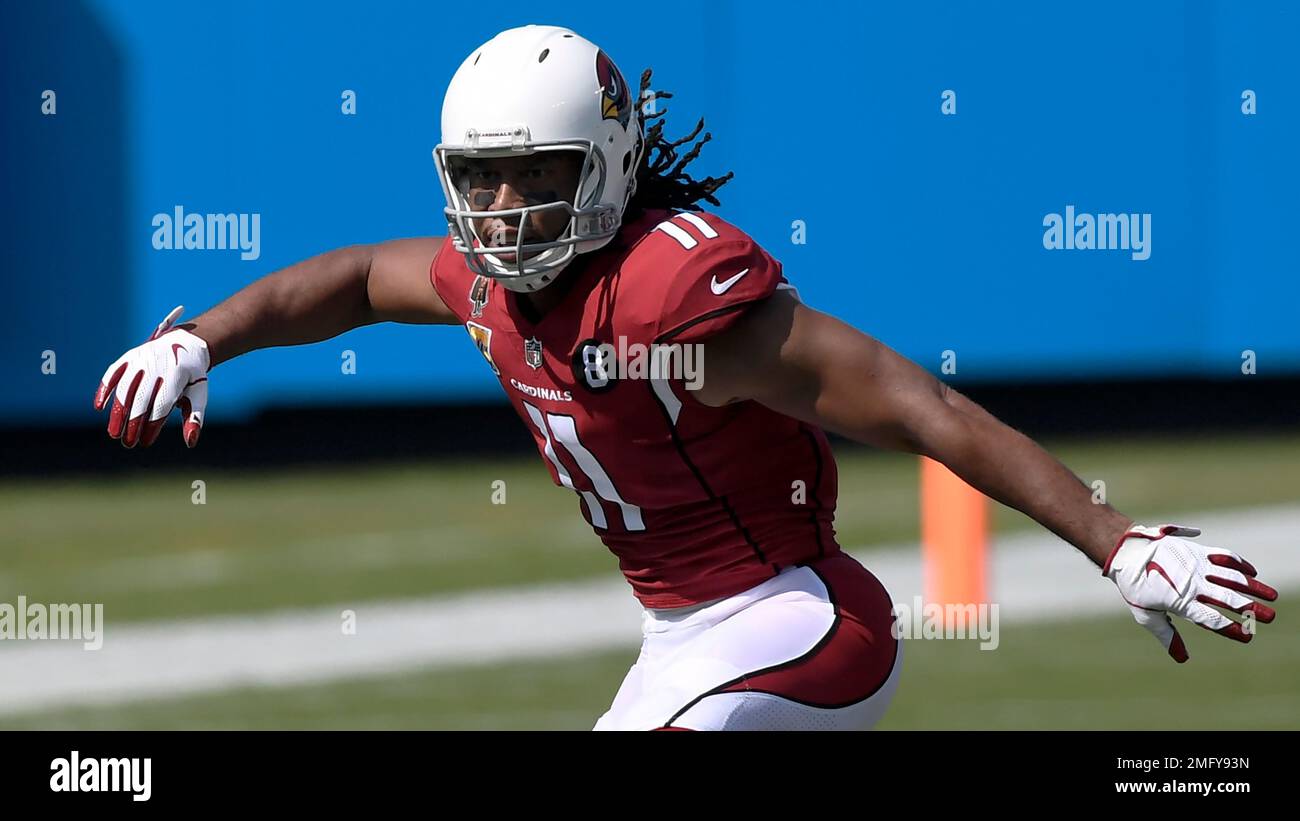 Arizona Cardinals wide receiver Larry Fitzgerald plays an NFL football ...