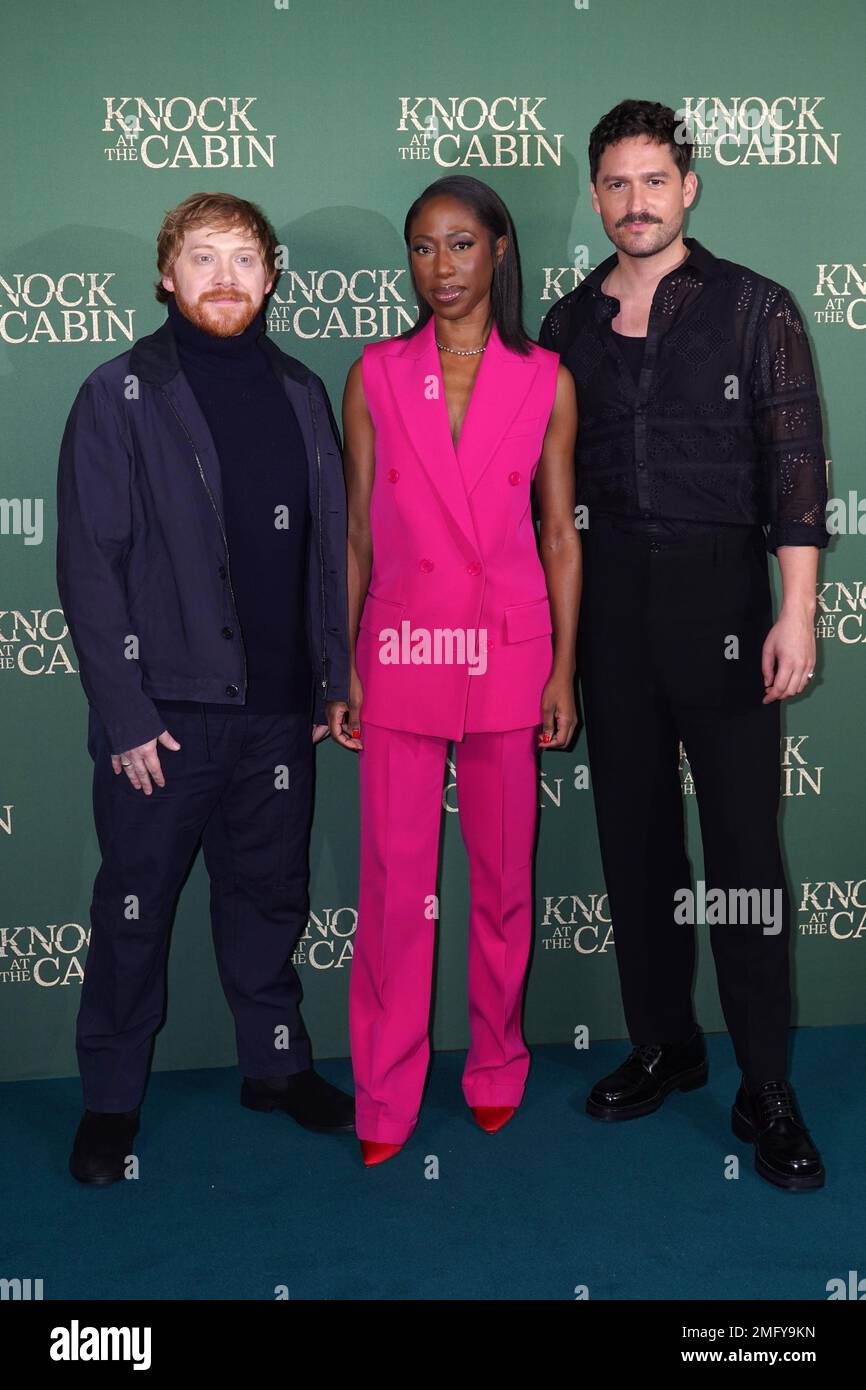 (left to right) Rupert Grint, Nikki Amuka-Bird and Ben Aldridge ...