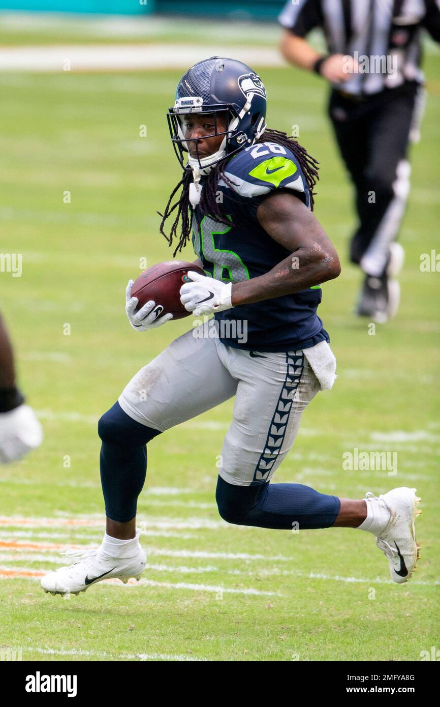 Seattle Seahawks cornerback Shaquill Griffin (26) runs with the ball ...