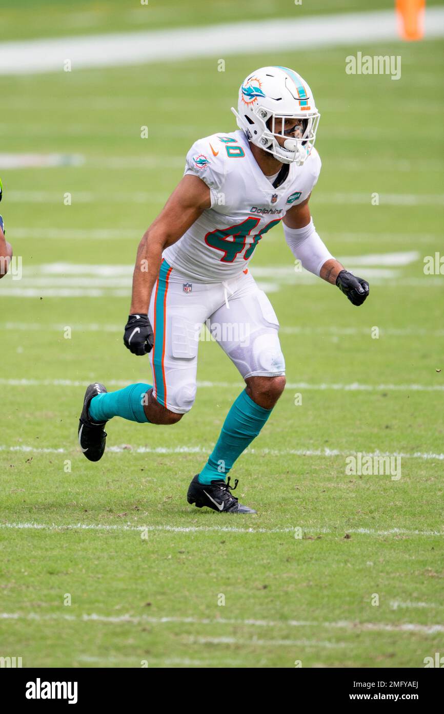 Miami Dolphins cornerback Nik Needham (40) in action against the ...