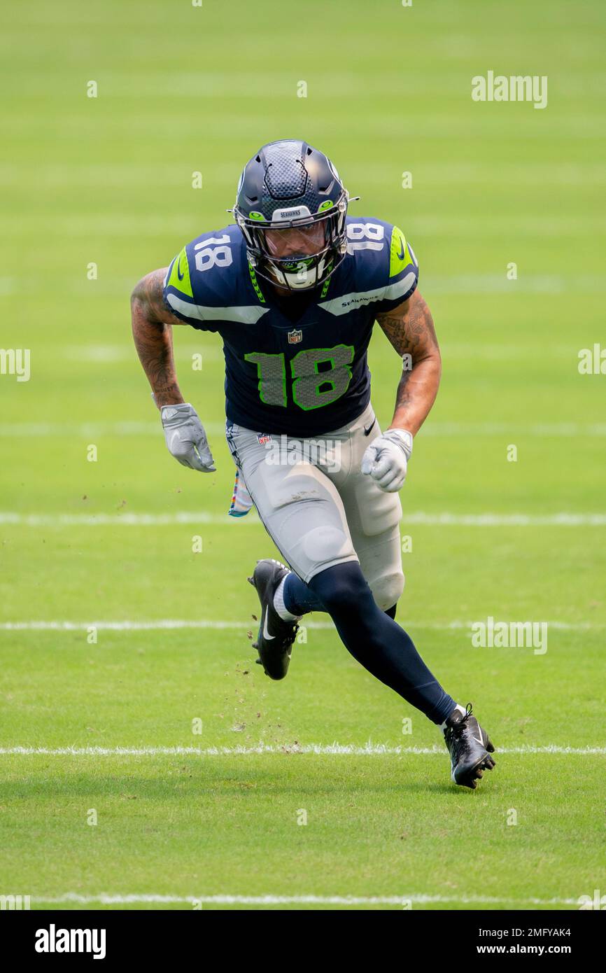 Seattle Seahawks wide receiver Freddie Swain (18) in action against the ...