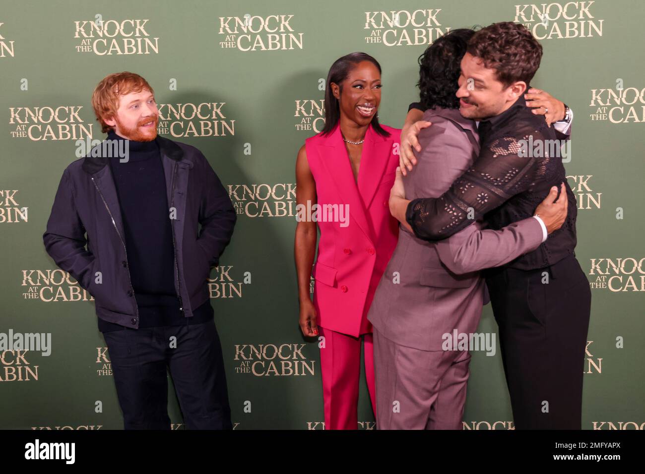 Rupert Grint, from left, Nikki Amuka-Bird, director M. Night Shyamalan ...