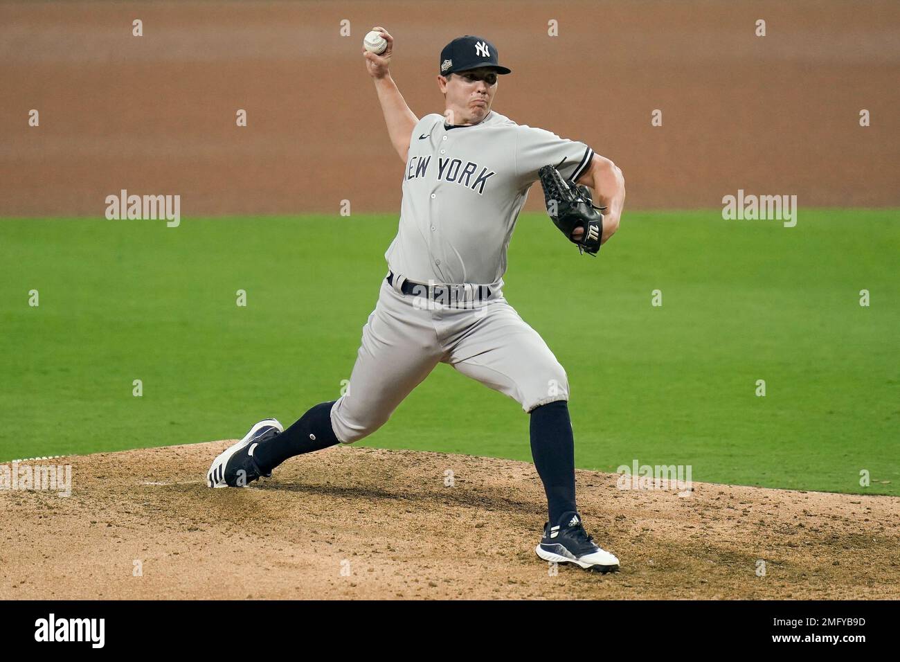 New York Yankees pitcher Chad Green delivers against the Tampa Bay Rays ...