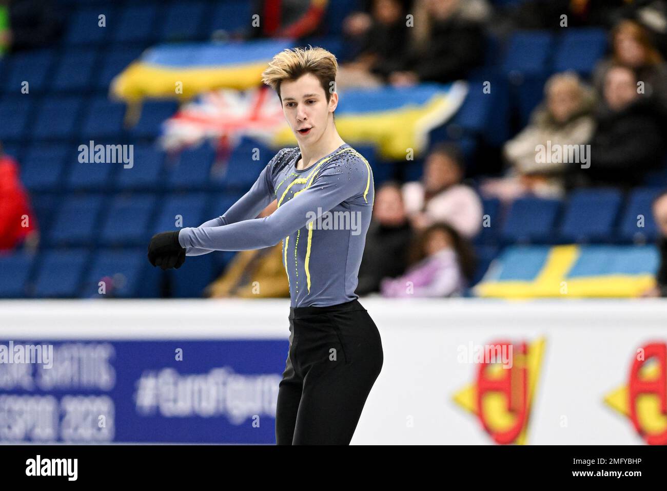 Espoo, Finland. 25th Jan, 2023. Kyrylo MARSAK (UKR), during Men Short ...