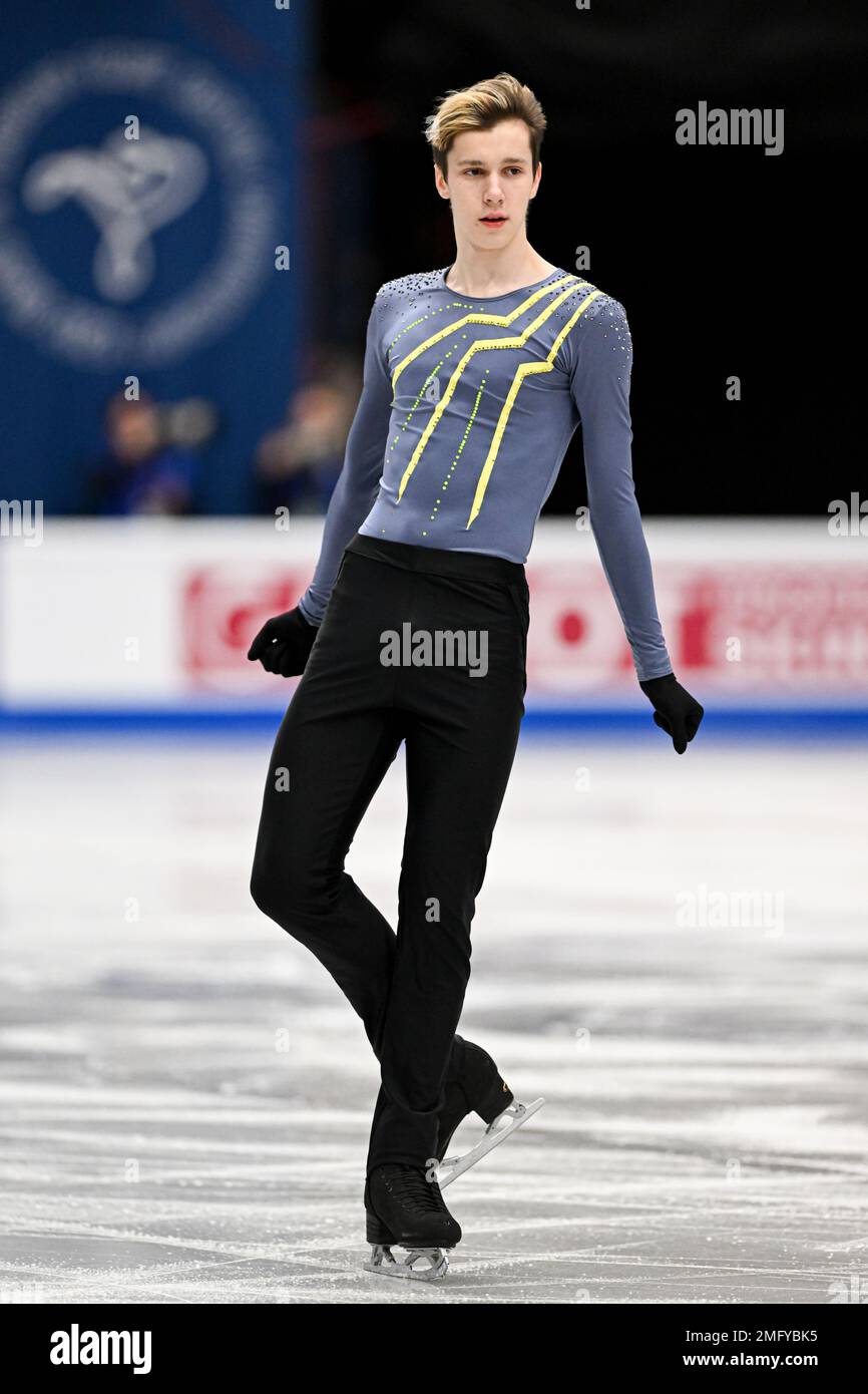 Espoo, Finland. 25th Jan, 2023. Kyrylo MARSAK (UKR), during Men Short ...