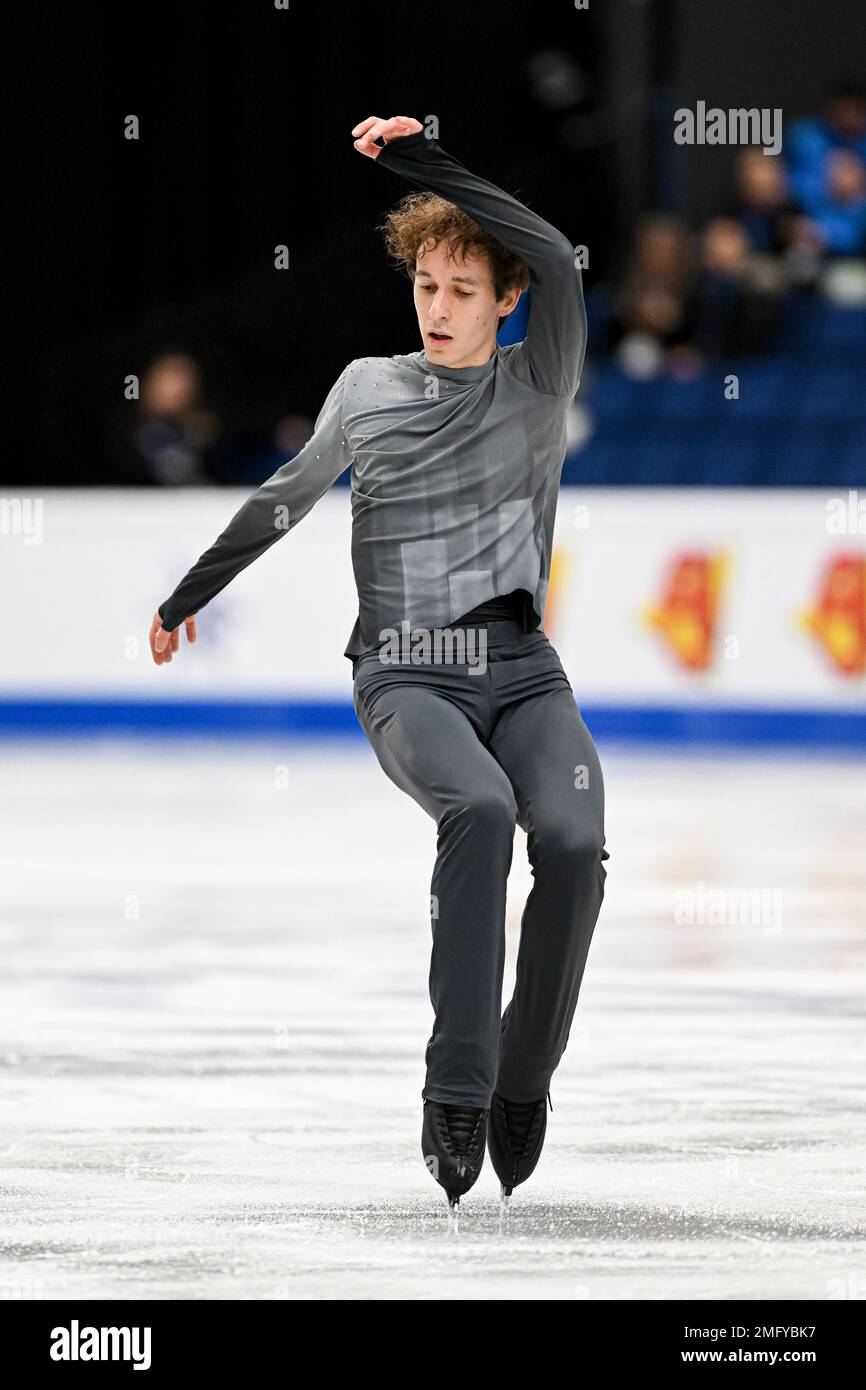 Espoo, Finland. 25th Jan, 2023. Jari KESSLER (CRO), during Men Short ...