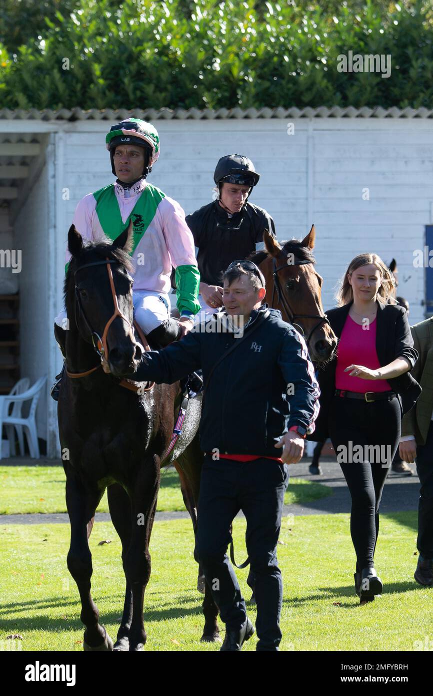 Windsor, Berkshire, UK. 10th October, 2022. Jockey Sean Levey riding ...