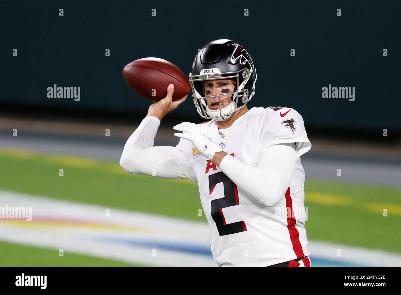 Atlanta Falcons quarterback Matt Ryan throws before an NFL football ...