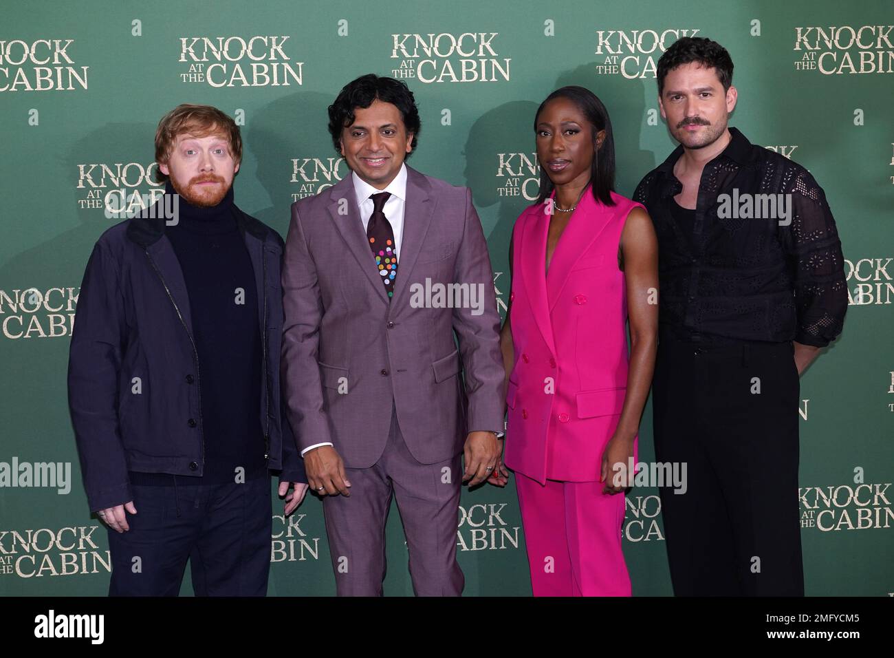 (left to right) Rupert Grint, M. Night Shyamalan, Nikki Amuka-Bird and ...