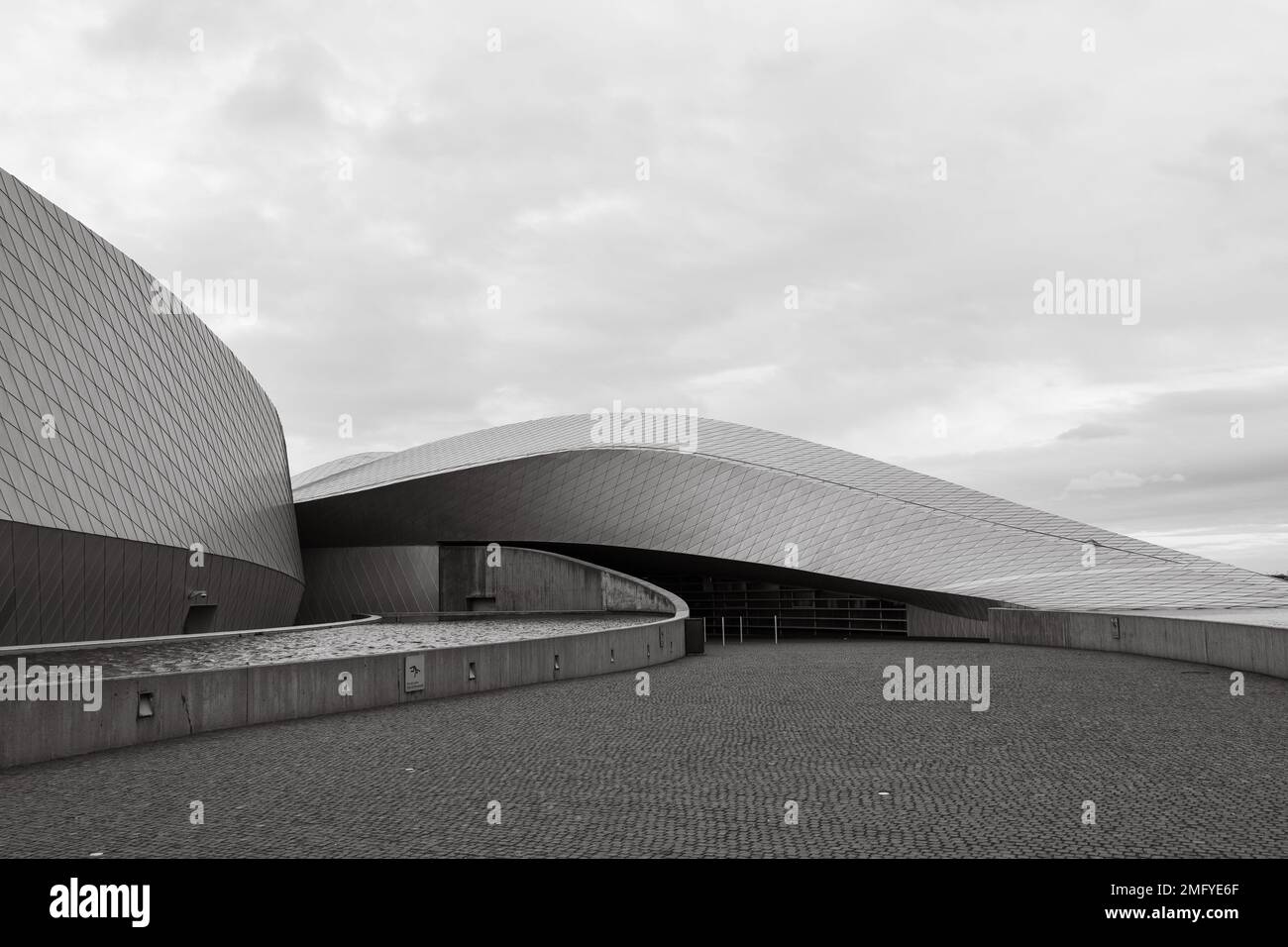Copenhagen, Denmark - OCTOBER 2019: Black and white tone, Exterior view ...