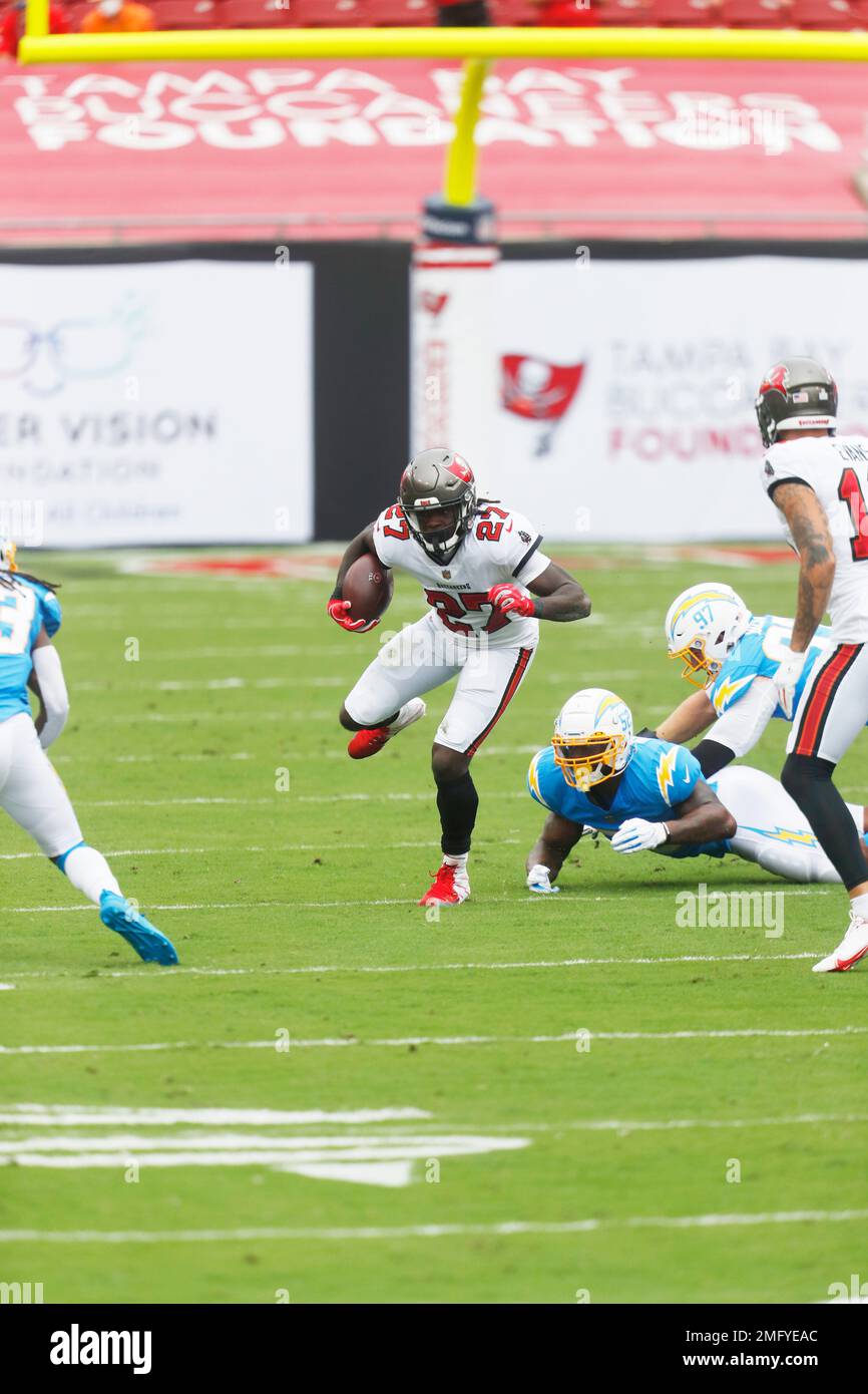 Tampa Bay Buccaneers running back Ronald Jones (27) runs the ball ...