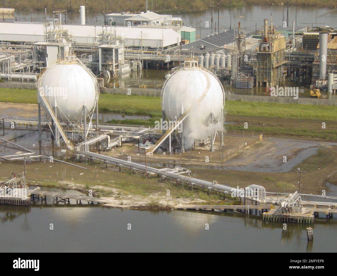 Aftermath - Aerial - 26-HK-330-5. Air Products leaking coolant to ...