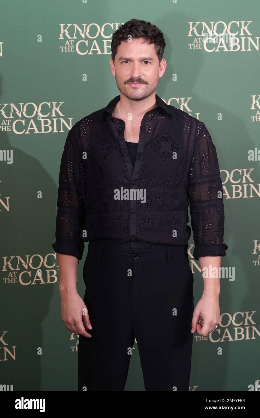 Ben Aldridge arriving at the special screening of Knock at the Cabin ...
