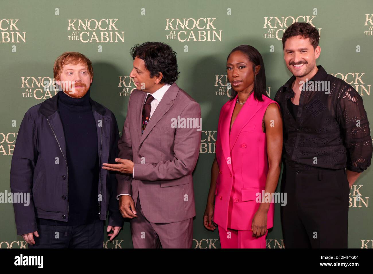 Rupert Grint, from left, director M. Night Shyamalan, Nikki Amuka-Bird ...