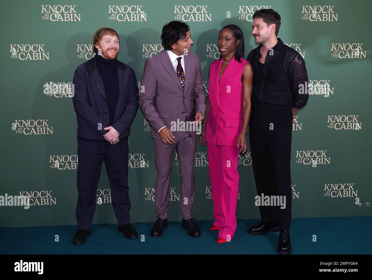 (left to right) Rupert Grint, M. Night Shyamalan, Nikki Amuka-Bird and ...