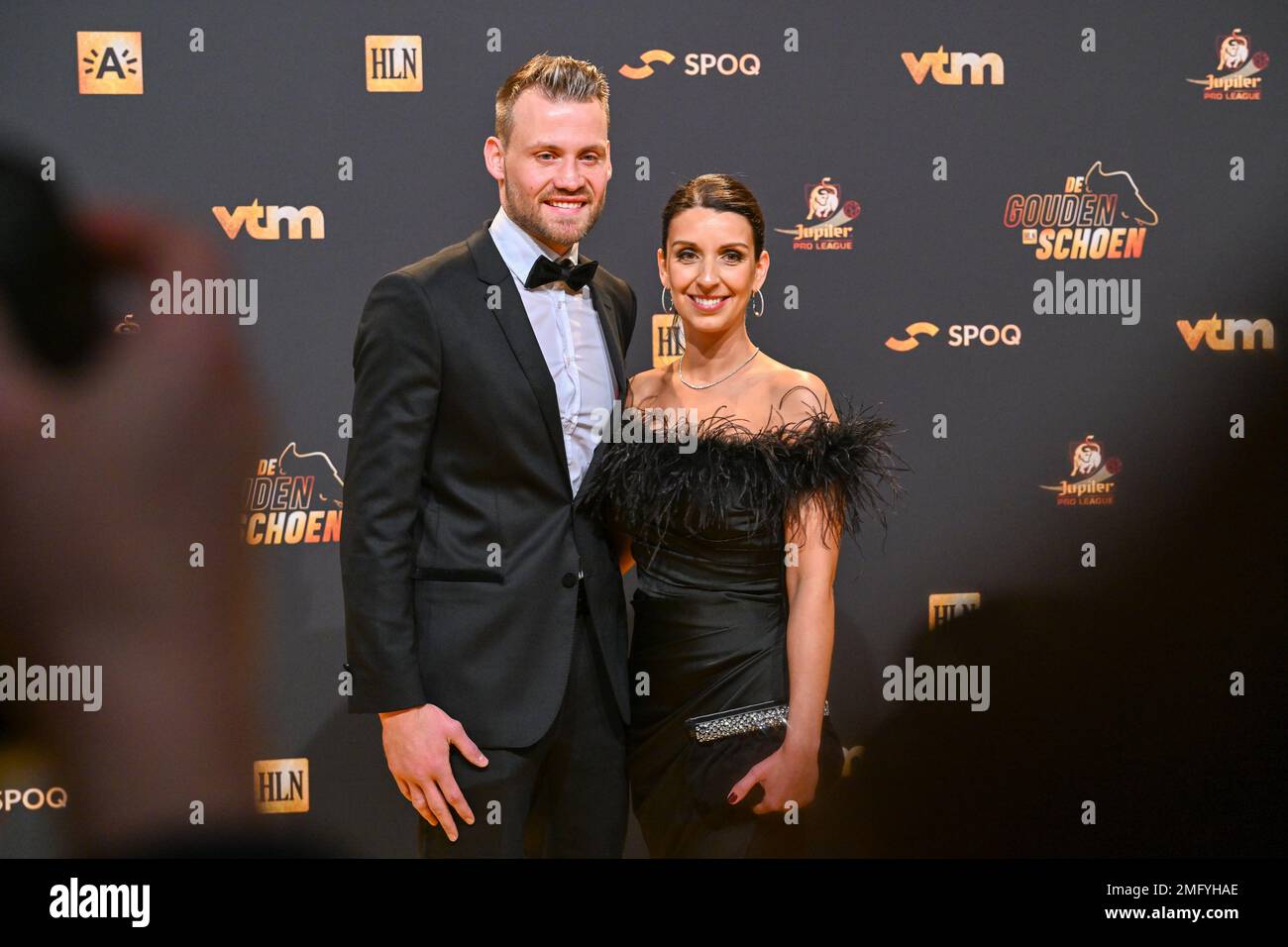 Simon Mignolet and Jasmien Claes pictured during the 69 th men edition ...