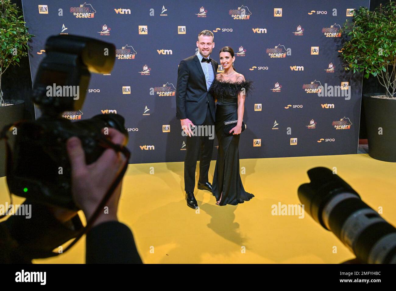 Simon Mignolet and Jasmien Claes pictured during the 69 th men edition ...