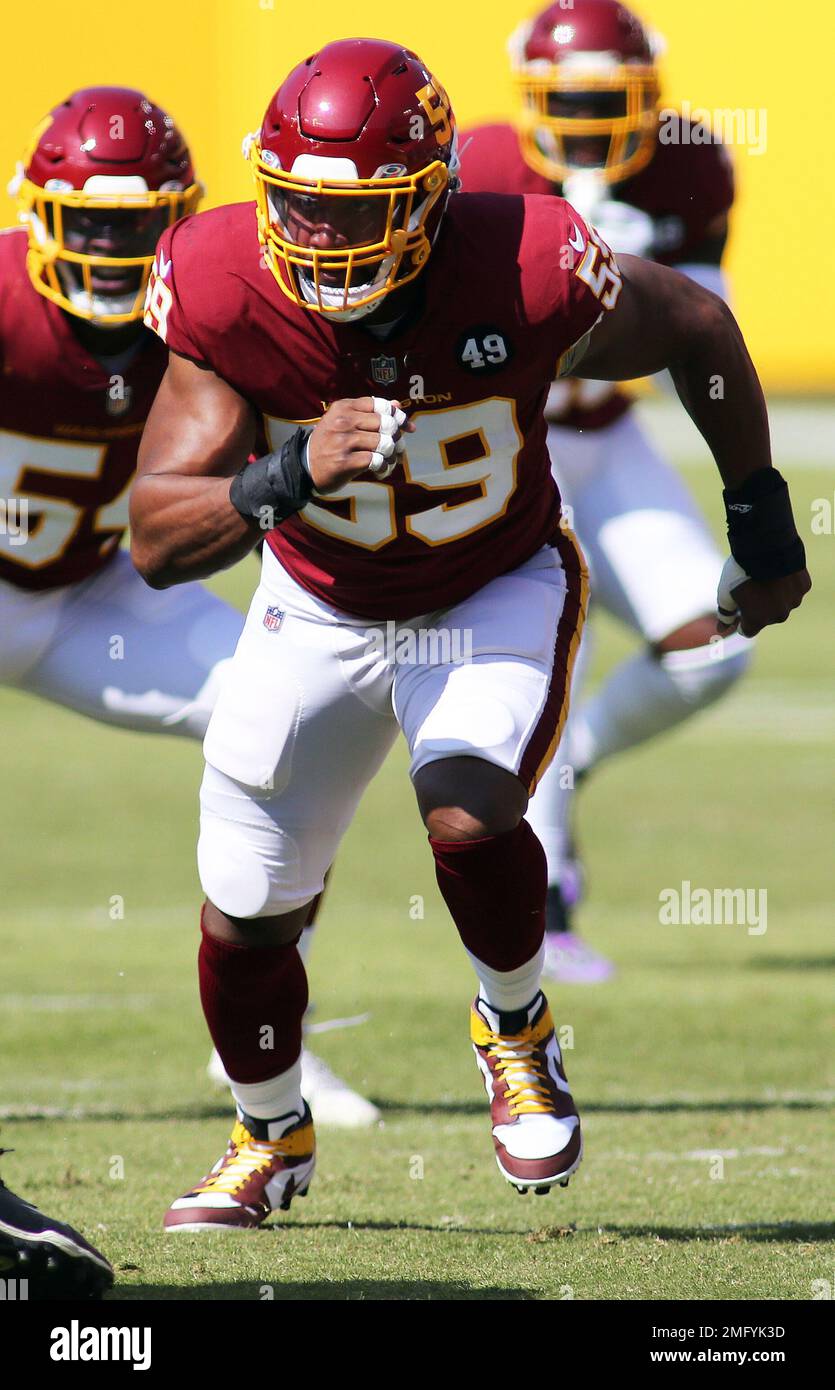 Washington Football Team defensive end Nate Orchard (59) in action ...