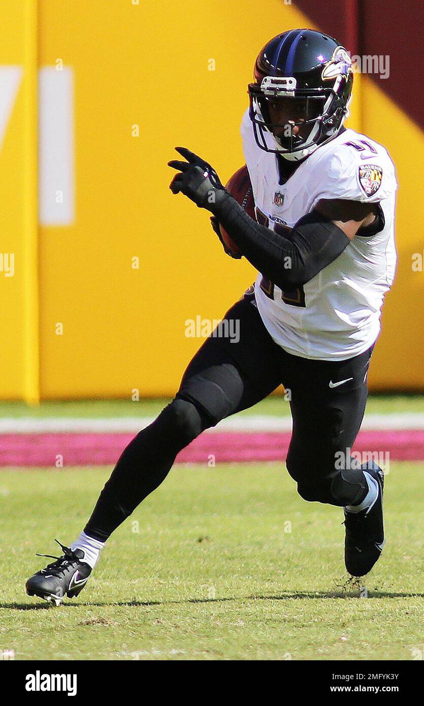 Baltimore Ravens wide receiver James Proche (11) in action during an ...