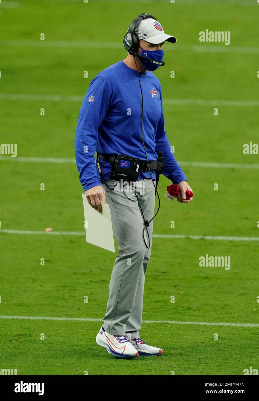 Buffalo Bills head coach Sean McDermott is seen on the field against ...