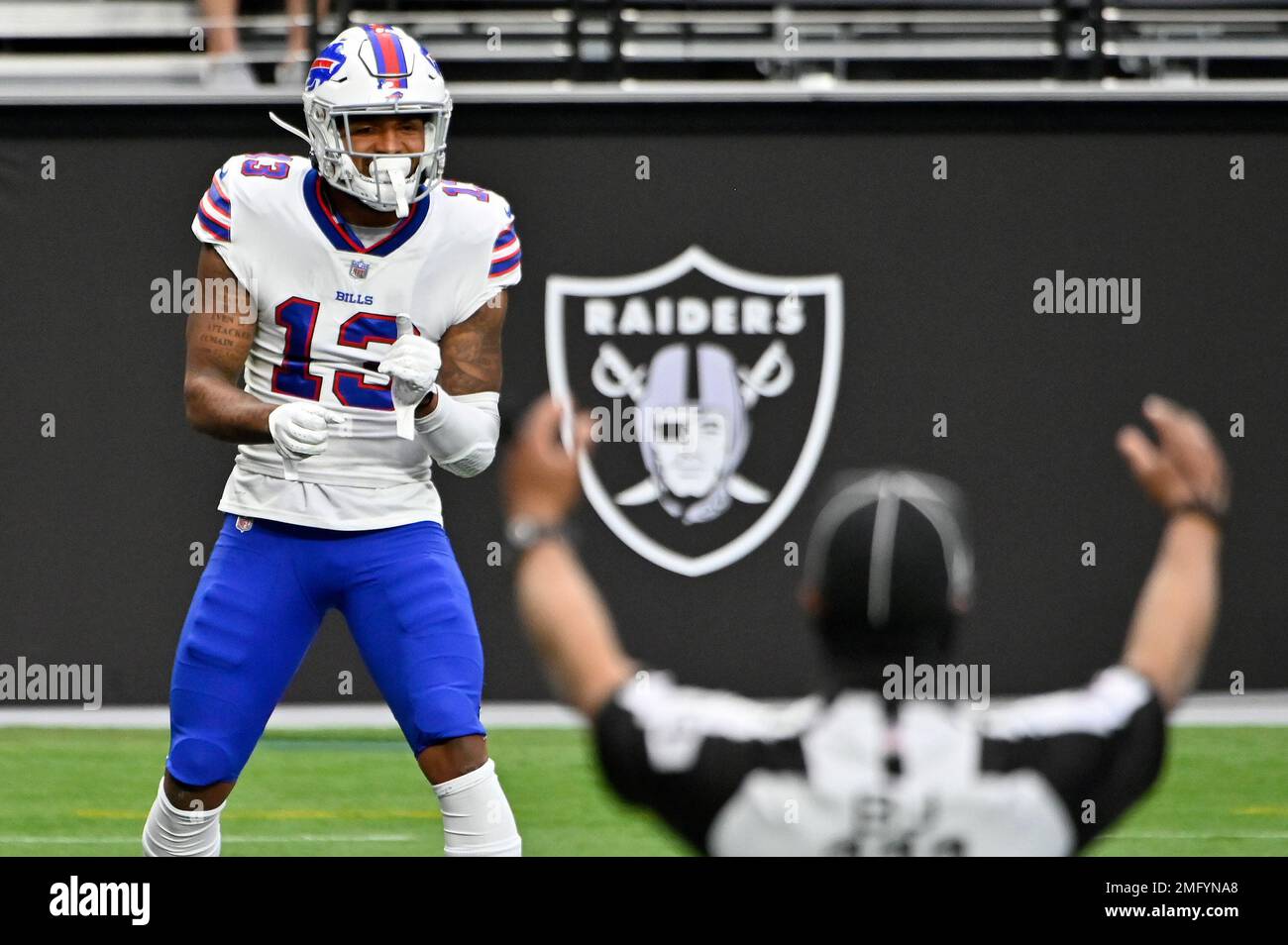 Buffalo Bills wide receiver Gabriel Davis (13) celebrates after scoring ...