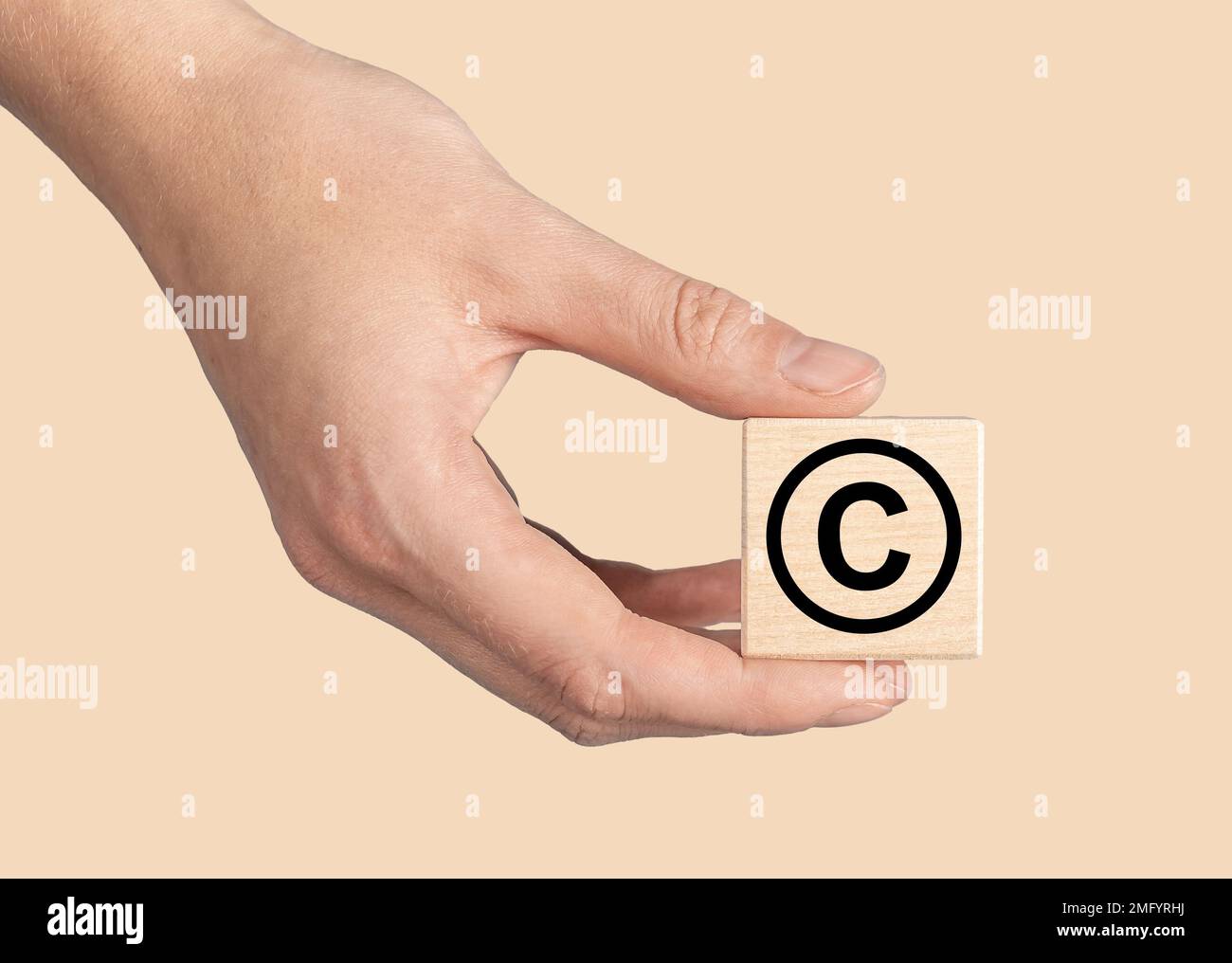 Copyright sign, intellectual property sign in circle. Patent, brand ...