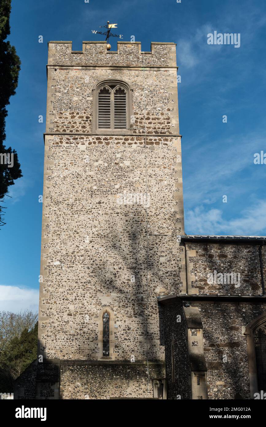 Tower of Saint Peter's Church, Iver, Bucks Stock Photo - Alamy