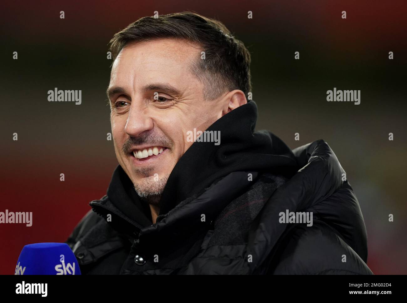 Sky Sports pundit and former Manchester United player, Gary Neville ...