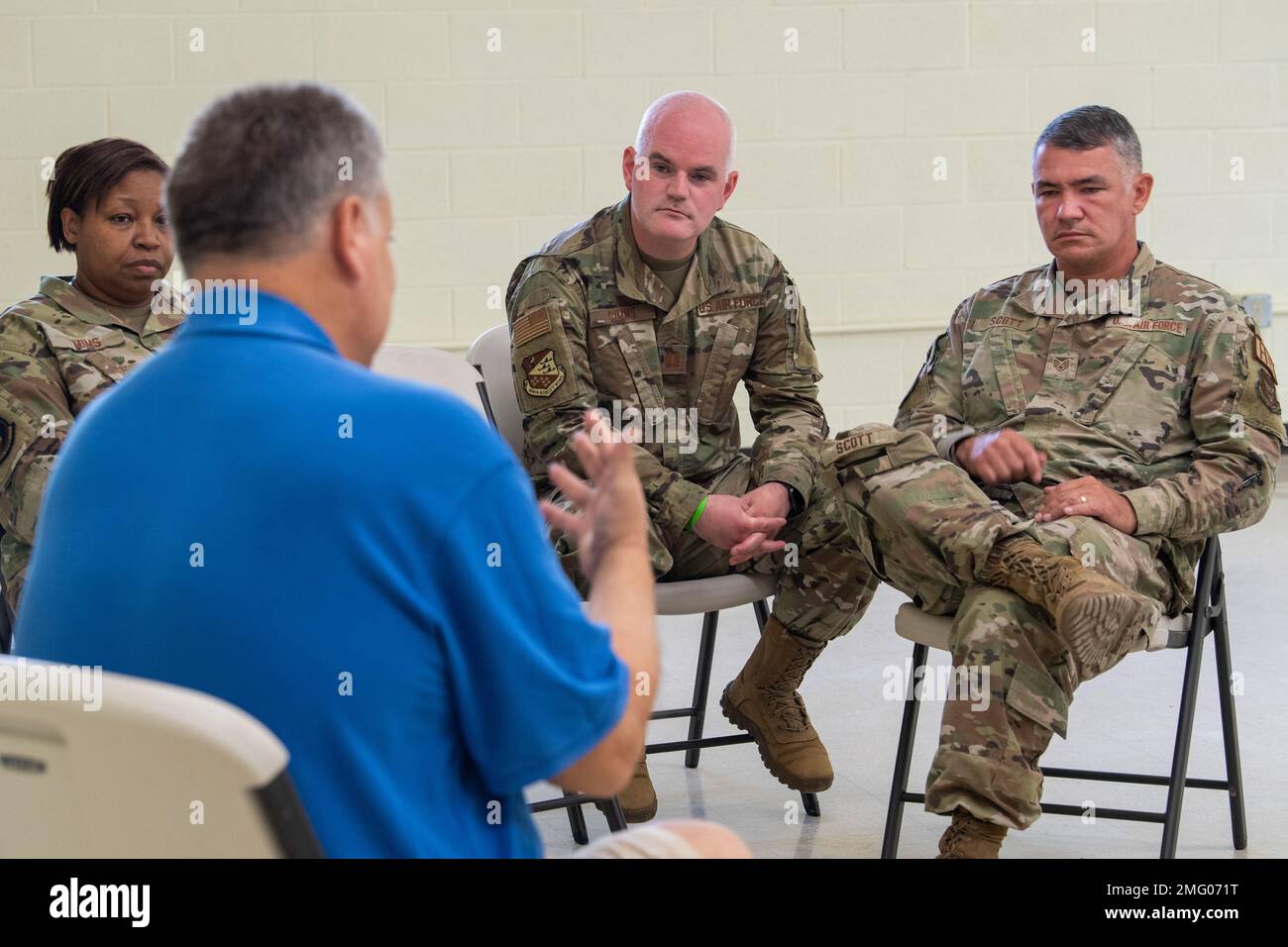 U.S. Air Force Capt. Conner Simms, a chaplain with the 934th Airlift ...