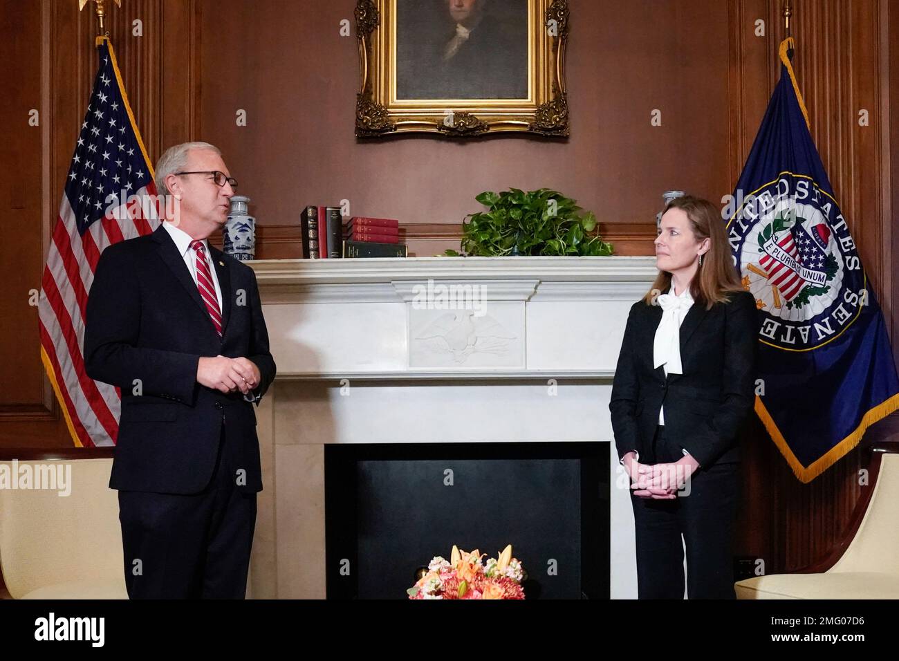 Judge Amy Coney Barrett, President Donald Trumps nominee for the U.S ...