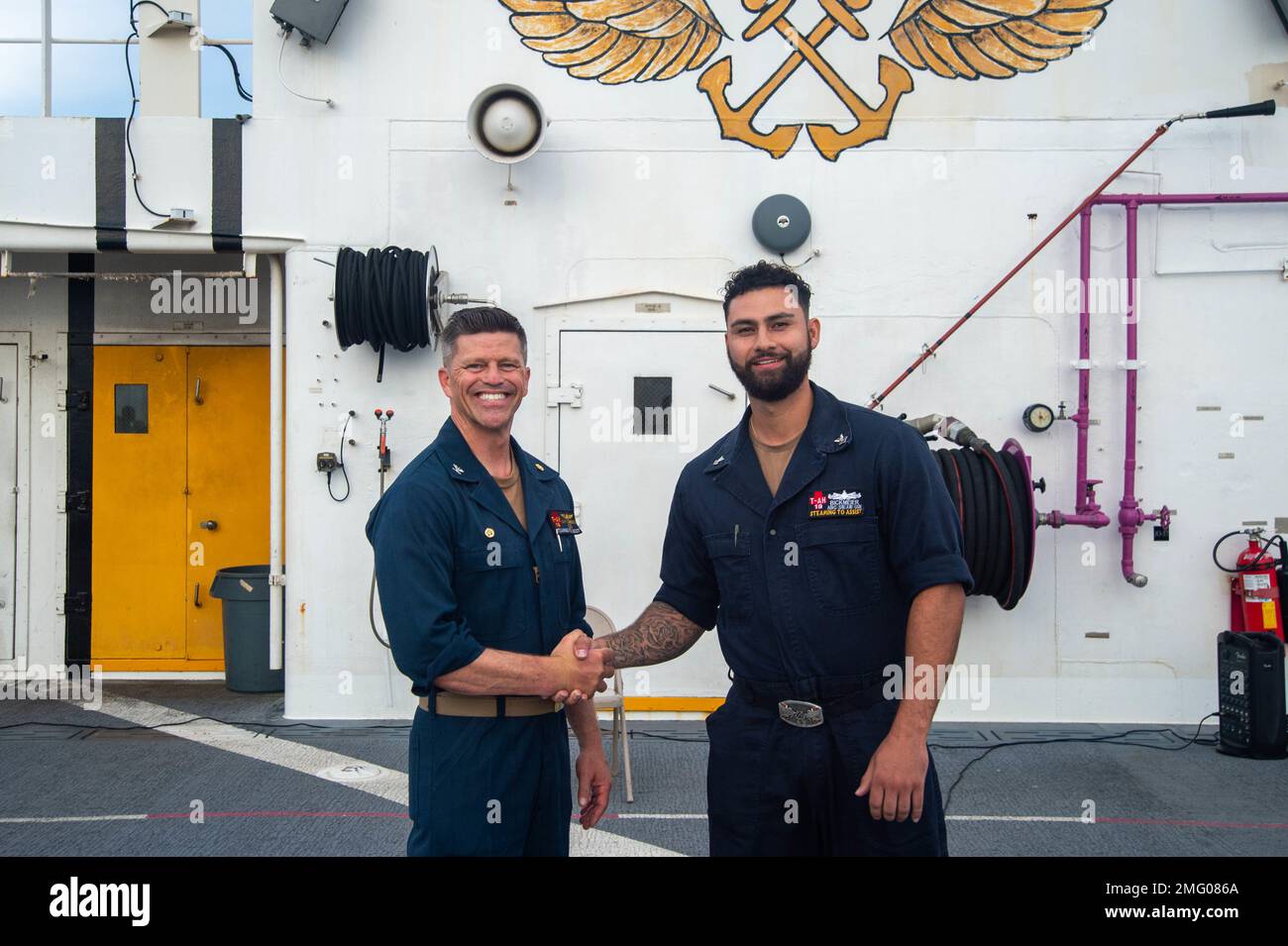 PHILIPPINE SEA (Aug. 20, 2022) – Capt. Jeffrey Feinberg, commanding ...