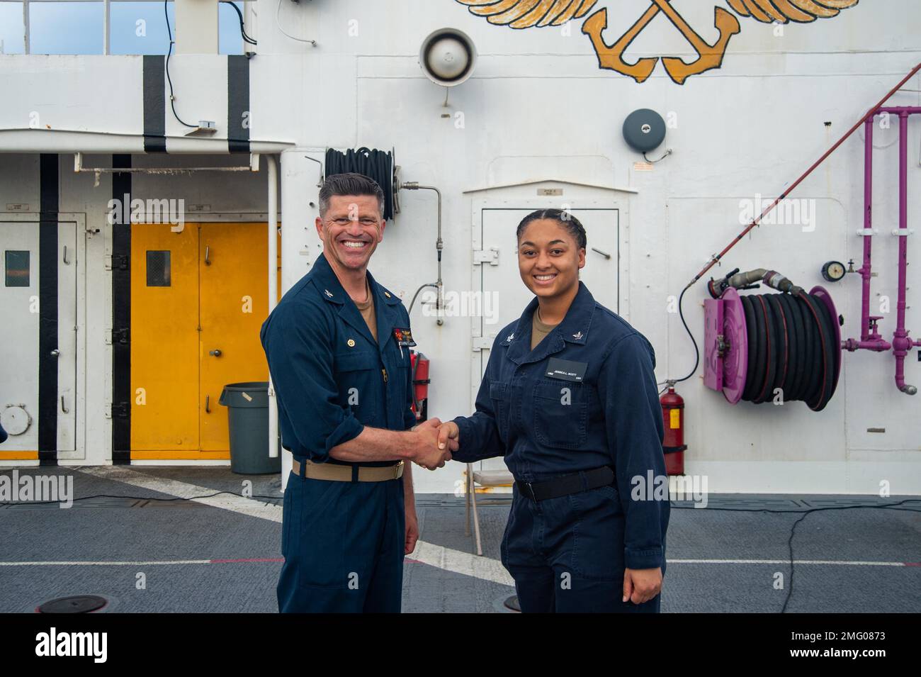 PHILIPPINE SEA (Aug. 20, 2022) – Capt. Jeffrey Feinberg, commanding ...