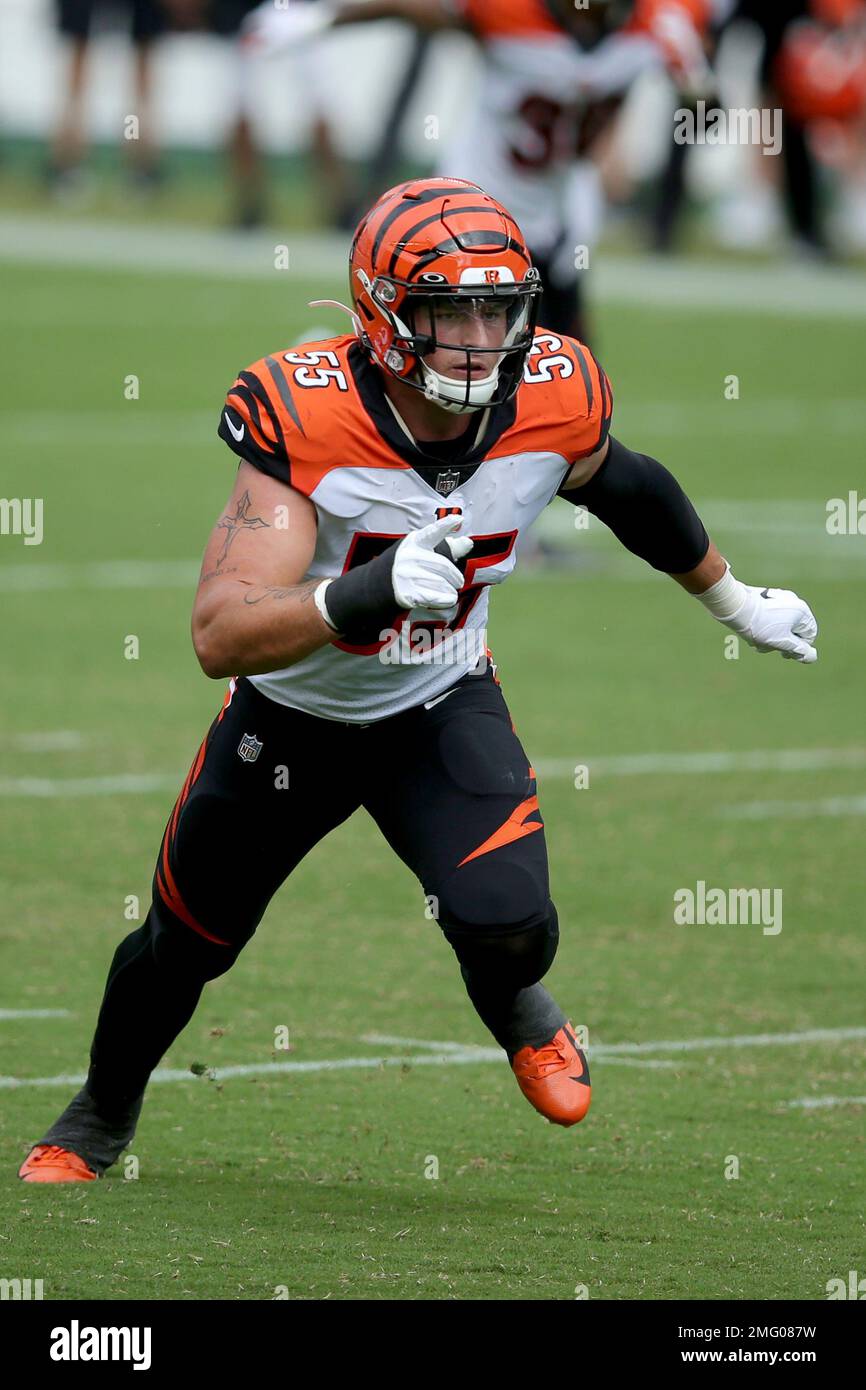 Cincinnati Bengals linebacker Logan Wilson (55) in action against the ...