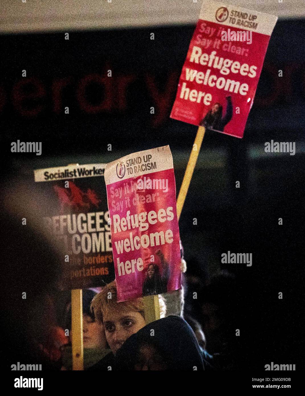 Brighton UK 25th January 2023 - A protest in Brighton city centre ...