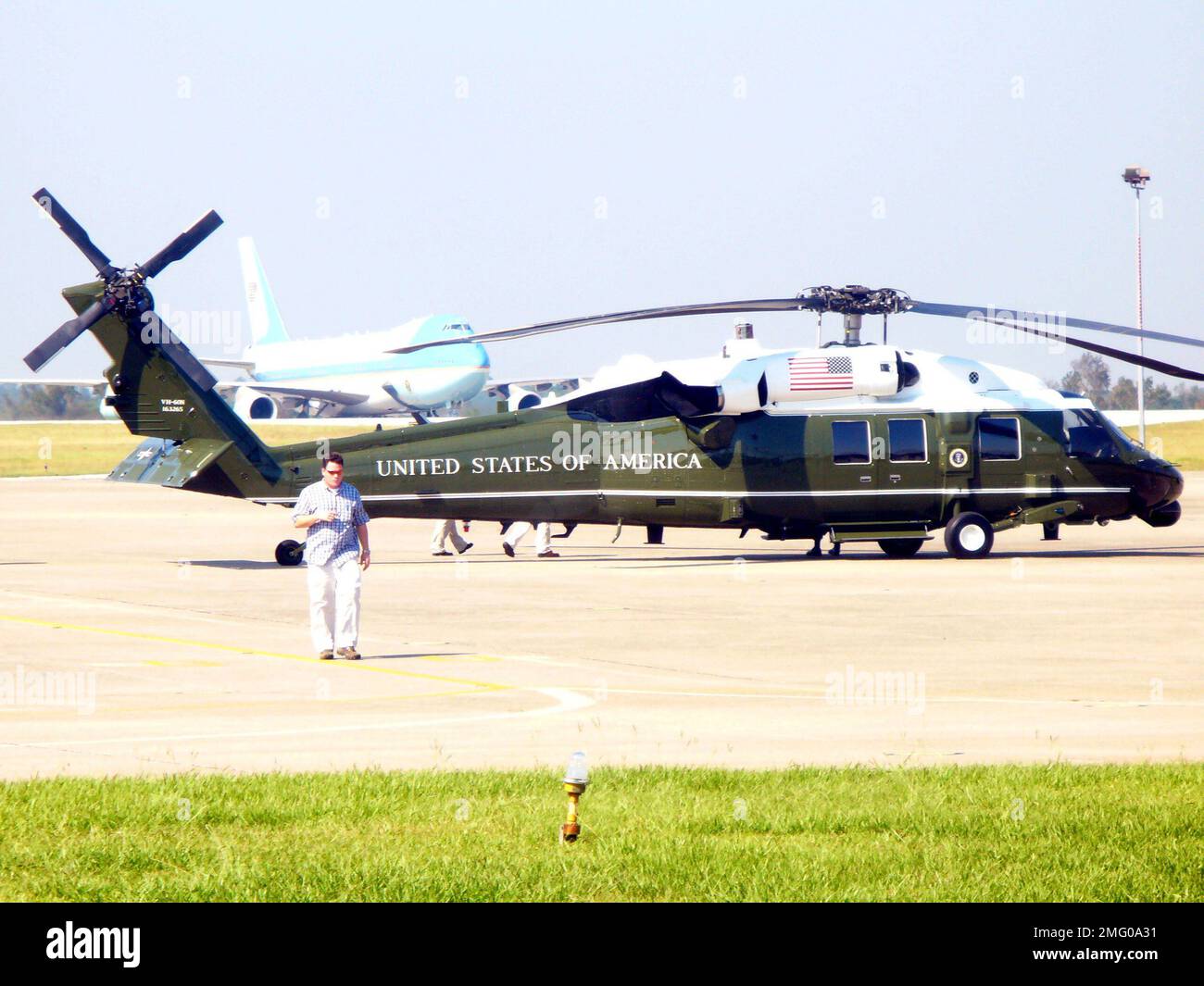 . USA H60 ready on ATC ramp. Hurricane Katrina Stock Photo - Alamy
