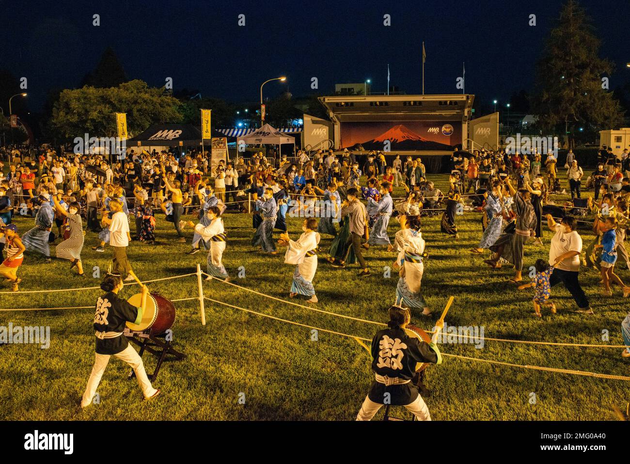 NAVAL AIR FACILITY ATSUGI, Japan (August 20, 2022) Bon Odori dancers ...