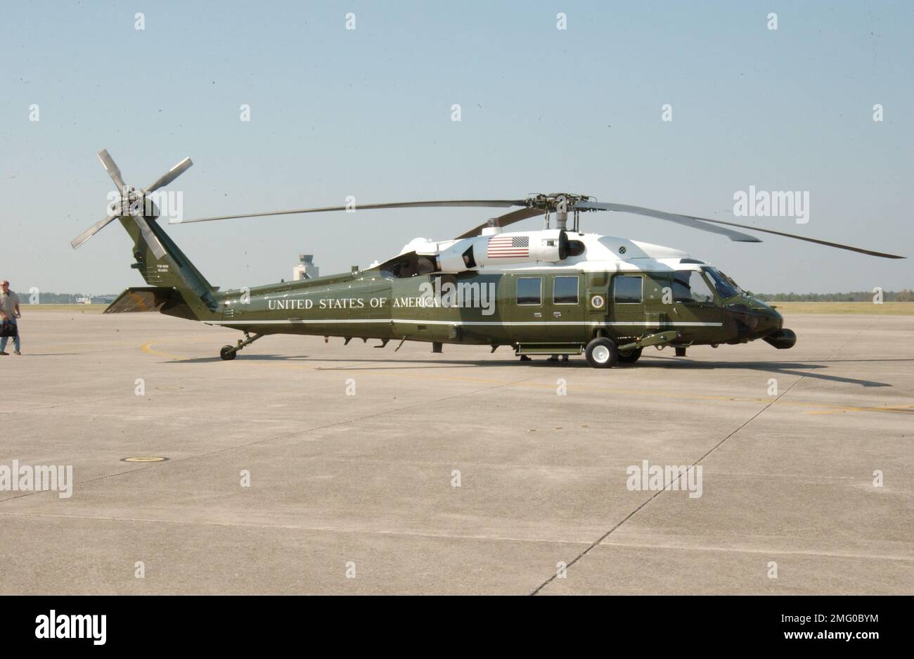 President George W. Bush Visit - 26-HK-6-322. USA helicopter on ATC ...