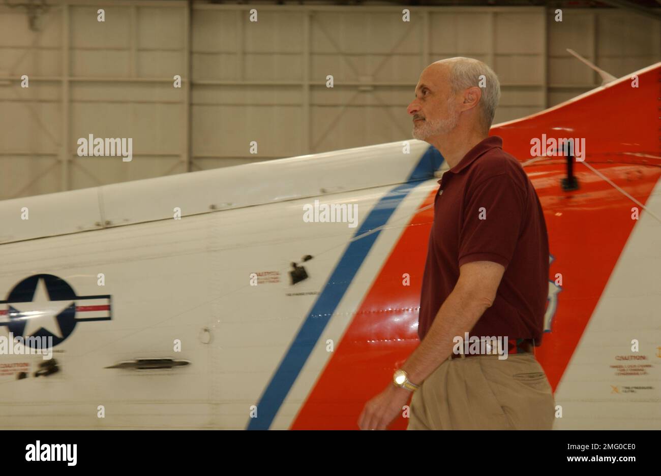 President George W. Bush Visit - 26-HK-6-303. SECDHS Chertoff near HH60 in ATC Mobile hangar2 ...