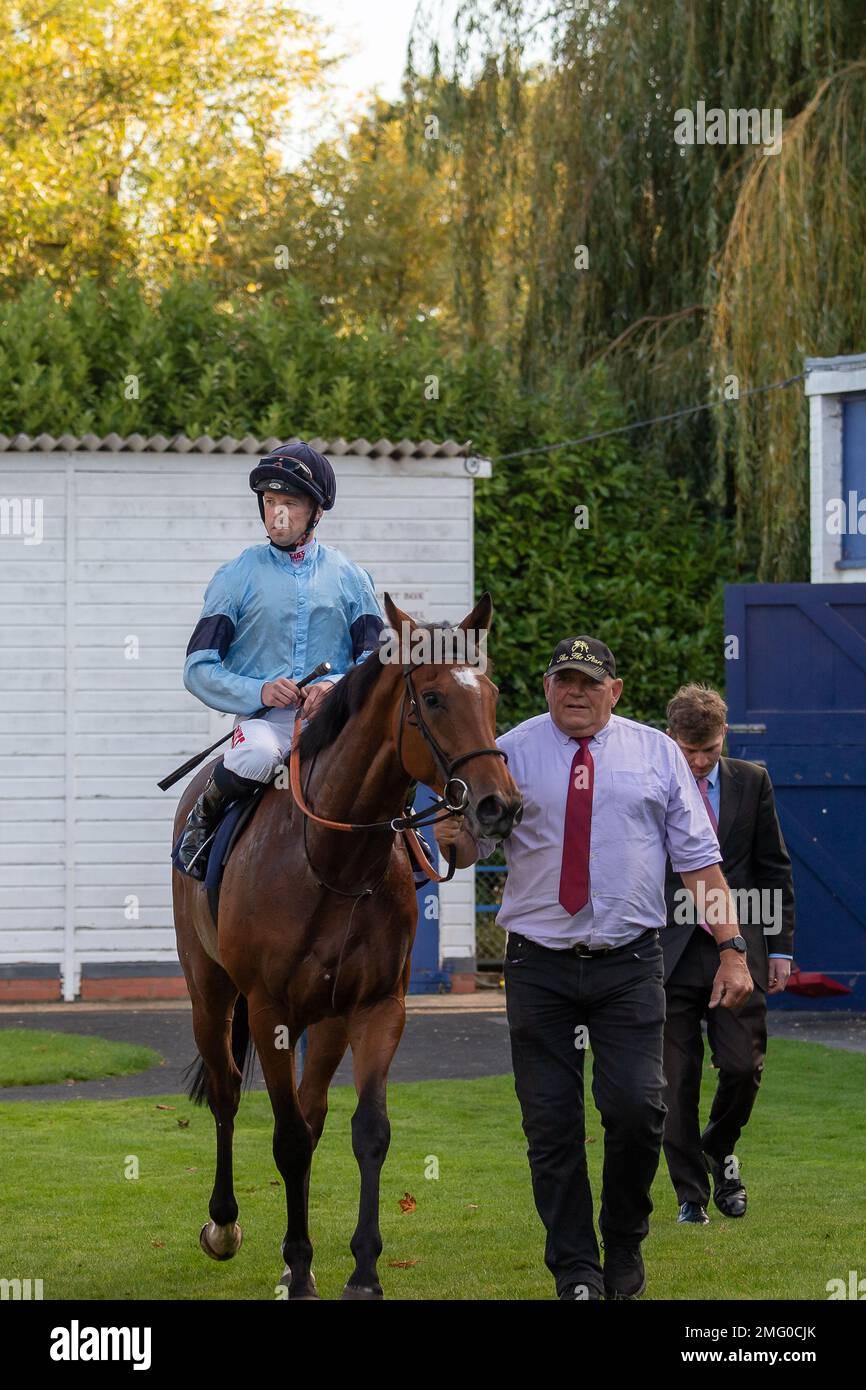 Windsor, Berkshire, UK. 10th October, 2022. Horse Broadspear ridden by ...