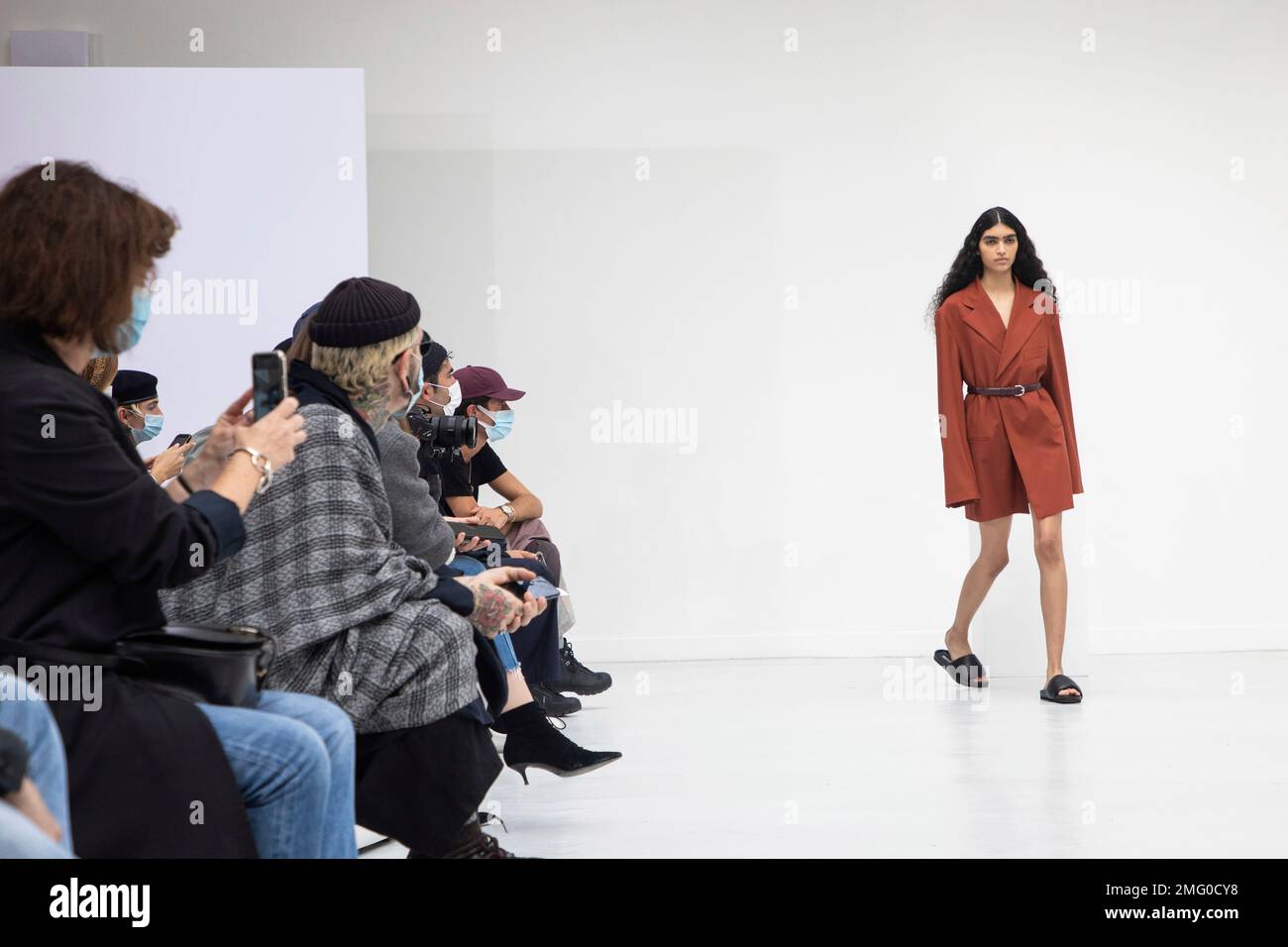 A model wears a creation for the Gauchere Spring-Summer 2021 fashion ...